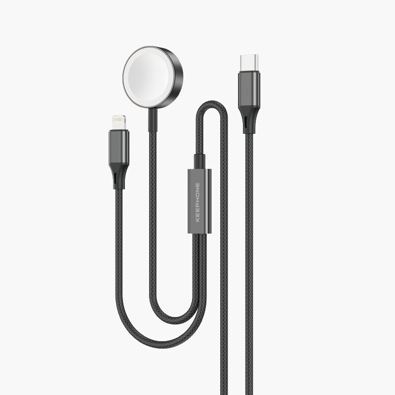 Зарядное устройство для Apple Watch, KEEPHONE iWatch Quick Charger 2 в 1 PD 20W
