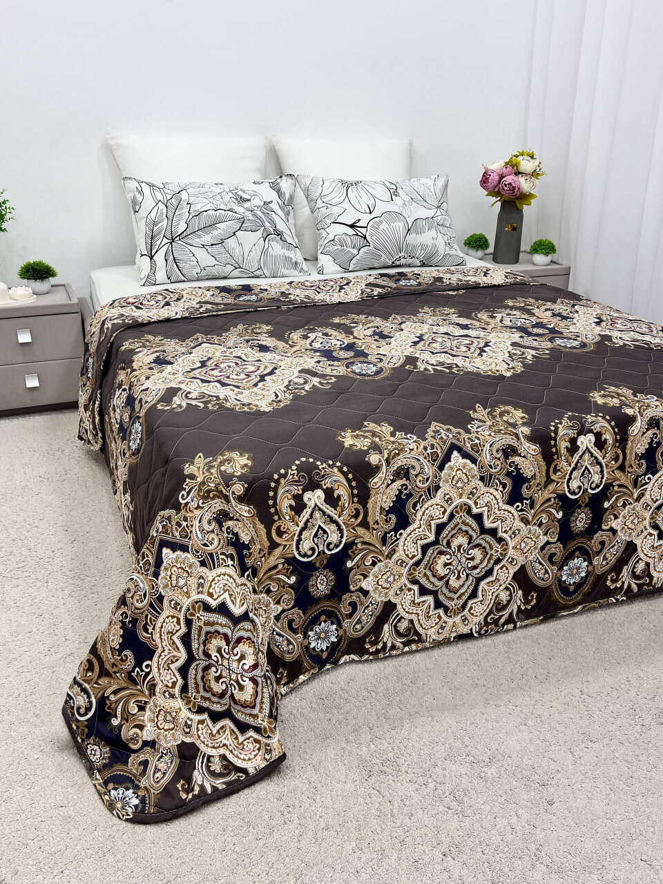 Enamorado покрывало двухстороннее 1,5 спальное микрофибра, 100% хлопок