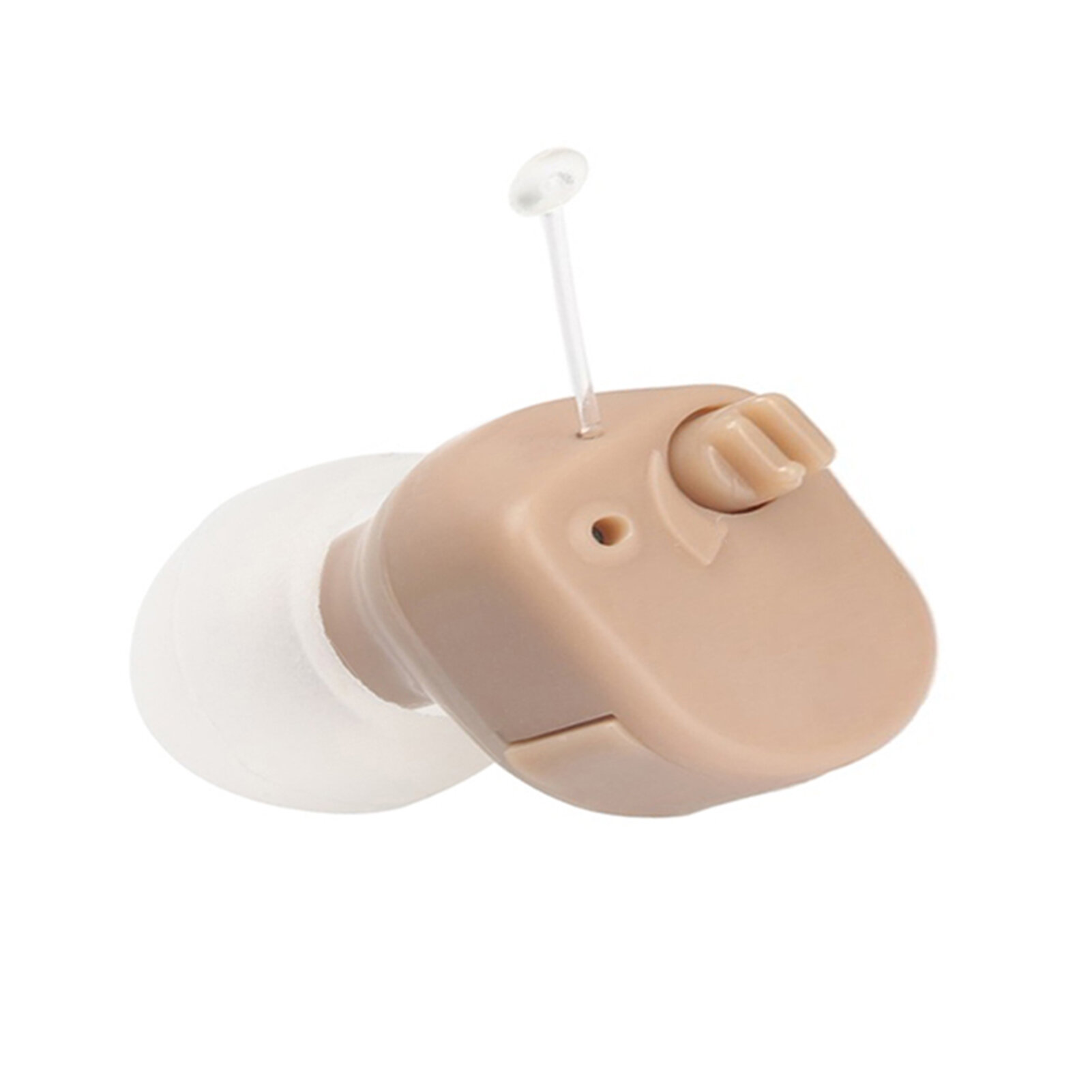 Мини портативные усилители звука с регулировкой громкости, питаемые батарейками, вкладыши для ушей, устройства для усиления слуха для взрослых, пожилых людей, материал силикон + ABS, максимальная громкость ≤110±5дБ, усиление звука 30±5дБ, искажения ≤10%,