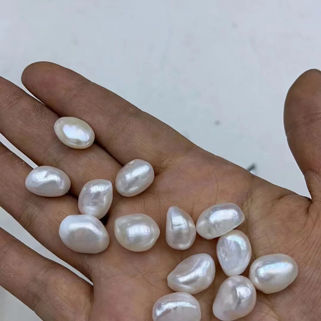 Бусины барокко россыпью, натуральный жемчуг с культивированным крупным жемчугом, 12-14 мм, для изготовления ювелирных изделий, 10 шт.