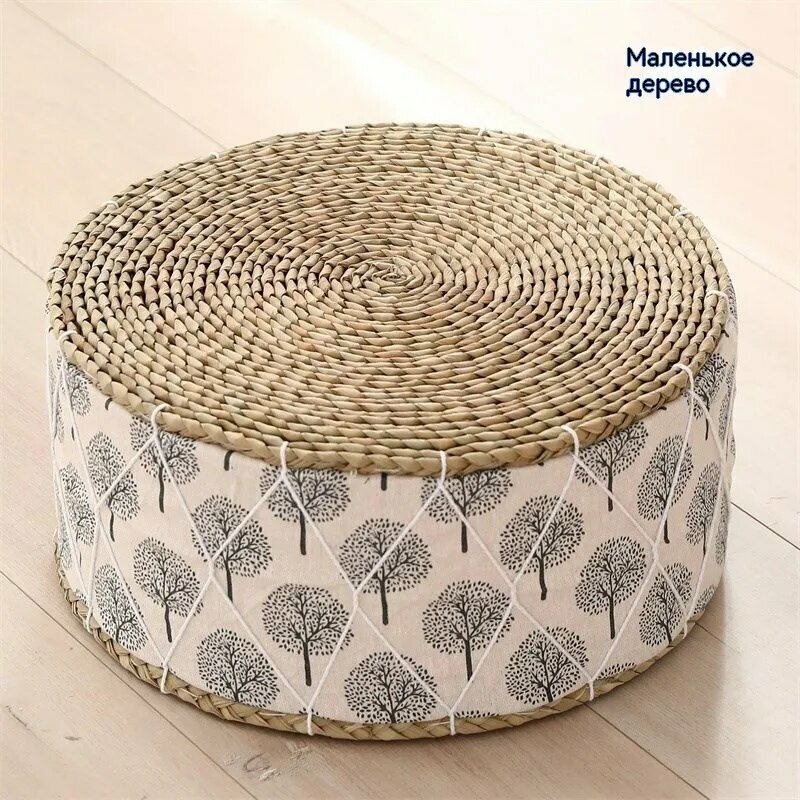 Пуф, Лён, 40х40х20.01 см