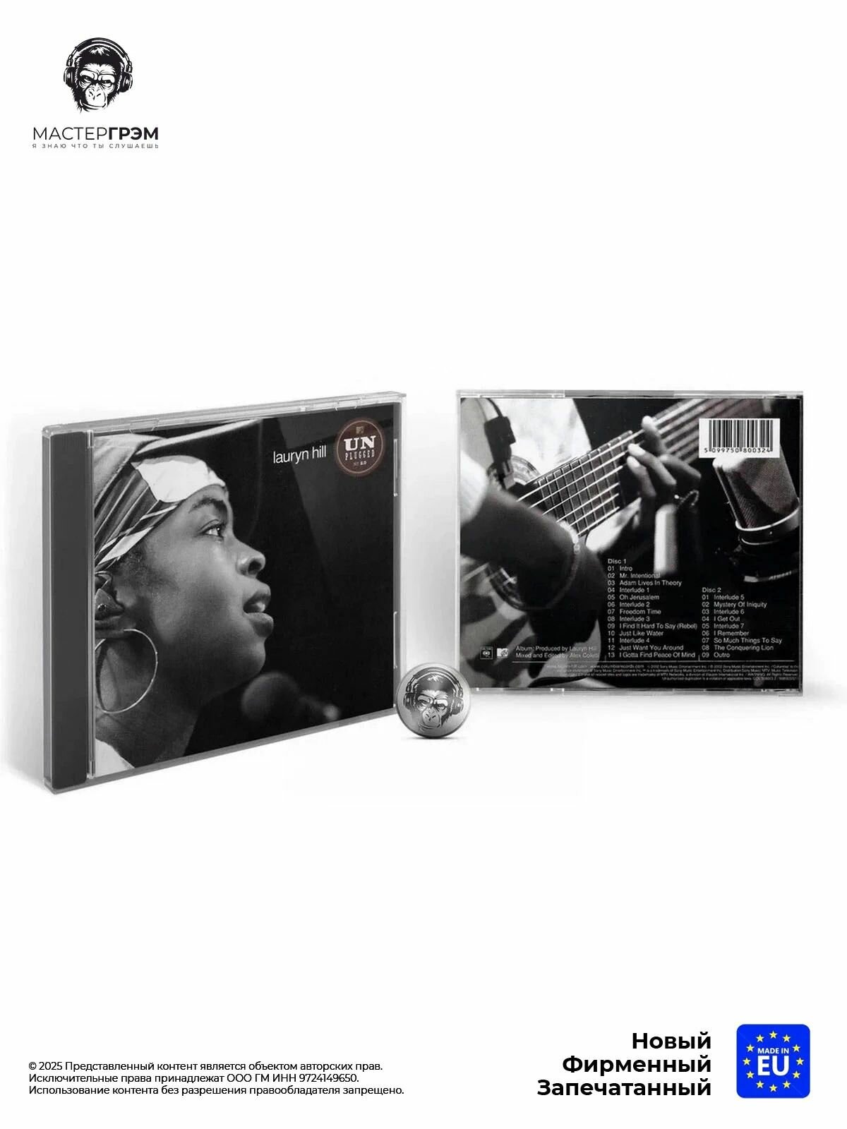 CD диск Lauryn Hill - MTV Unplugged No.2.0 (2CD) 2004, Jewel Case