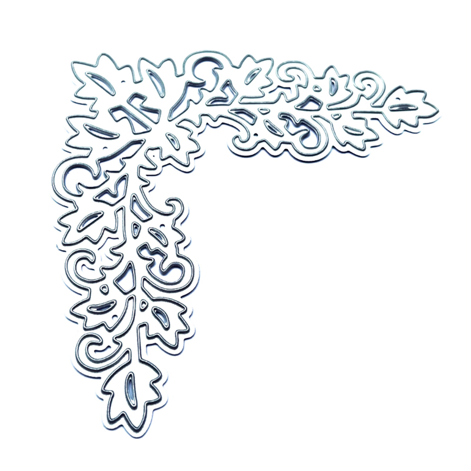 Угловые Листья Кружева Для Резки Металла Штампы Для Тиснения Трафарет DIY Альбом Для Вырезок Шаблон