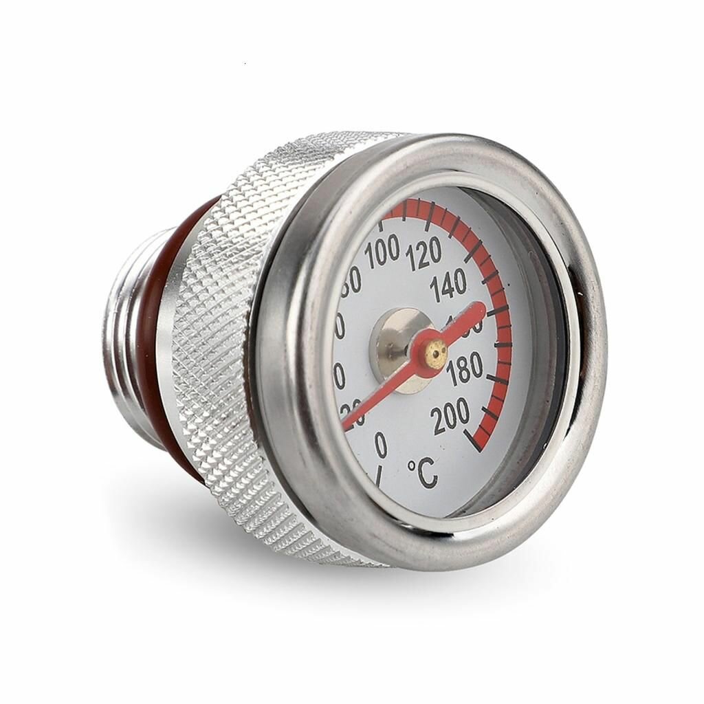 Датчик уровня масла в мотоцикле, масляный термометр, термометр двигателя, аксессуары для масляной линейки-серебристый