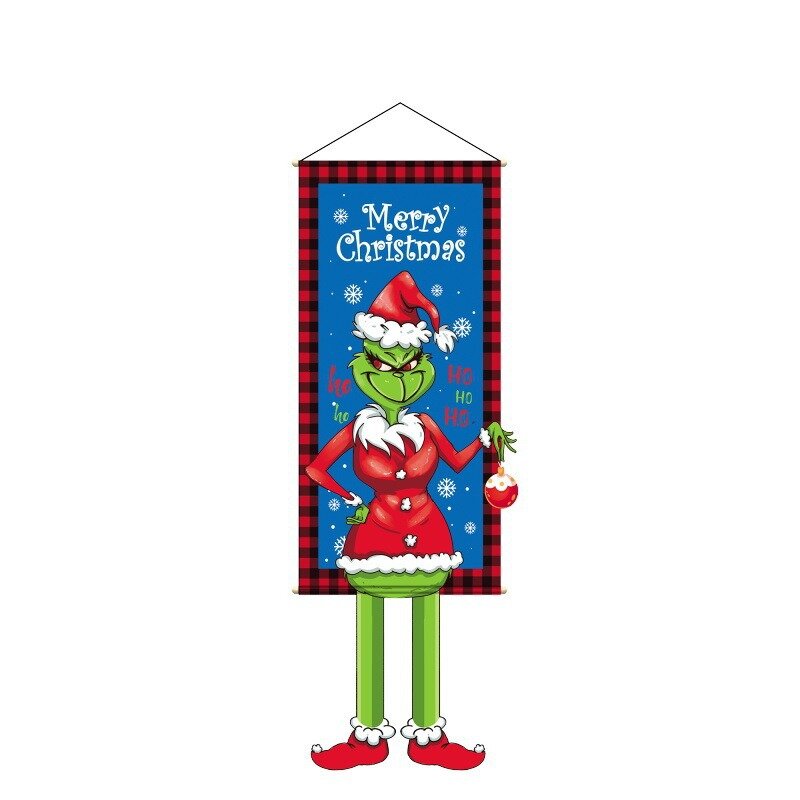Новые рождественские вешалки, флаги, вечеринки, аксессуары, реквизиты, творческие мультики, гербовые ткани.