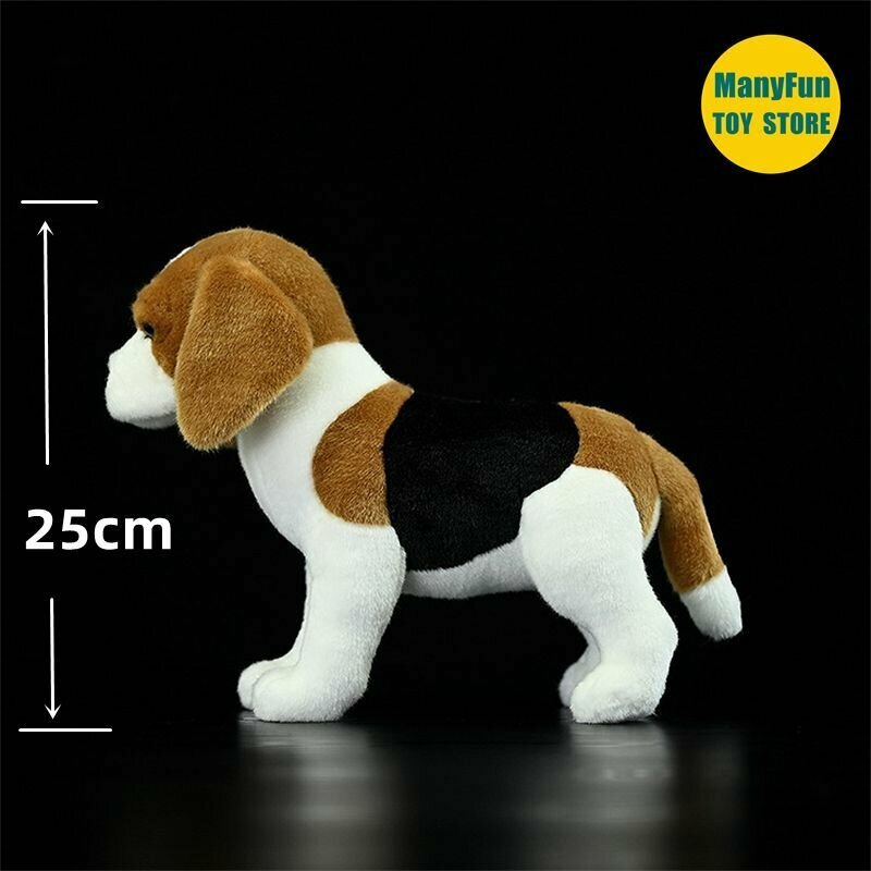 Реалистичная мягкая плюшевая игрушка собака Бигль, Собака Гончая