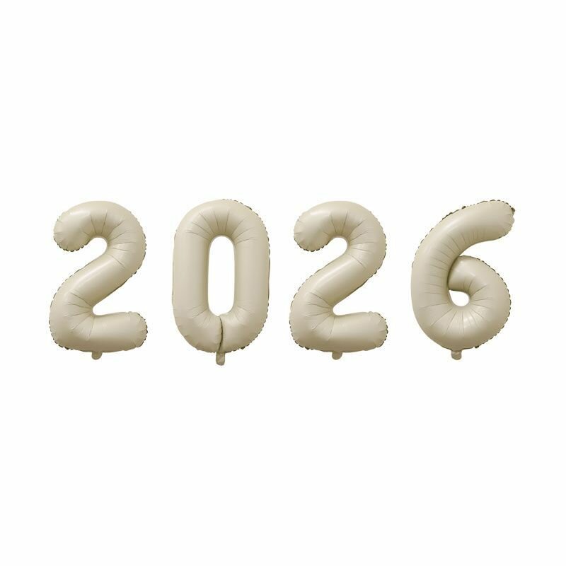 2026 цифровой воздушный шар 40-дюймовое новогоднее украшение воздушным шаром