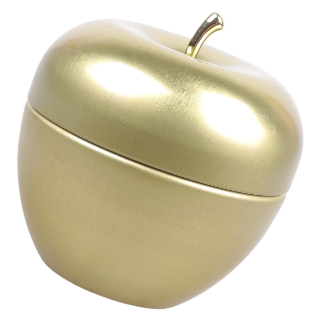 Металлические банки для чая в японском стиле по 10 г, жестяные банки, круглые банки, маленькие банки, банки для чая с яблоками -золотистый