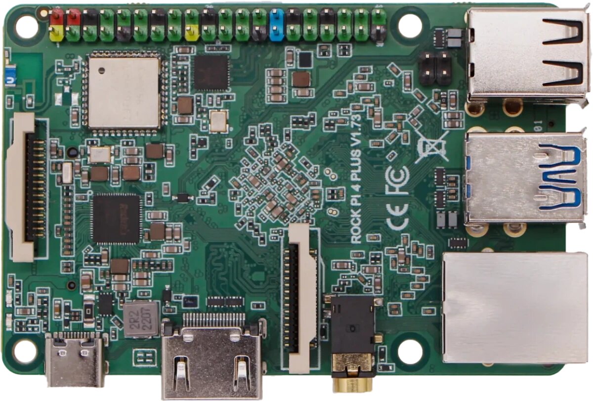 Одноплатный компьютер Radxa ROCK Pi 4B+ 4/32GB (RPBoard_4B_Plus)