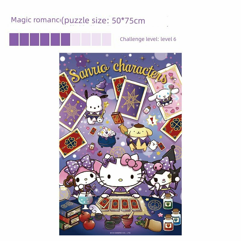 Головоломка Cat's Sky City HelloKitty с золотым тиснением, 500 элементов, волшебная приключение для взрослых
