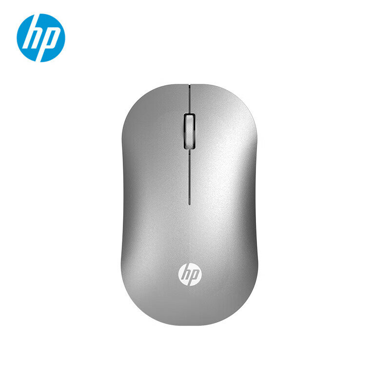 HP DM10 Wireless Bluetooth Dual-Mode Mouse, Business Office Wireless Mouse, Apple Laptop Micro-Sound Bluetooth Portable Wireless Mouse, Silver