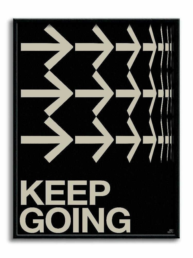 Интерьерный постер "KEEP GOING" в стиле pinterest, 30x40 см — фото 1