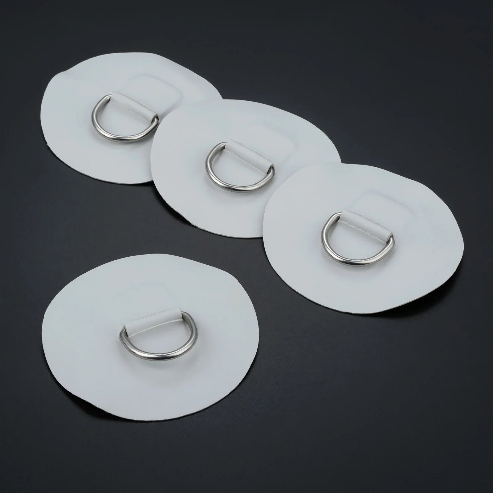 Набор из 4 шт. D-образных колец из нержавеющей стали SURIEEN для лодок Gray