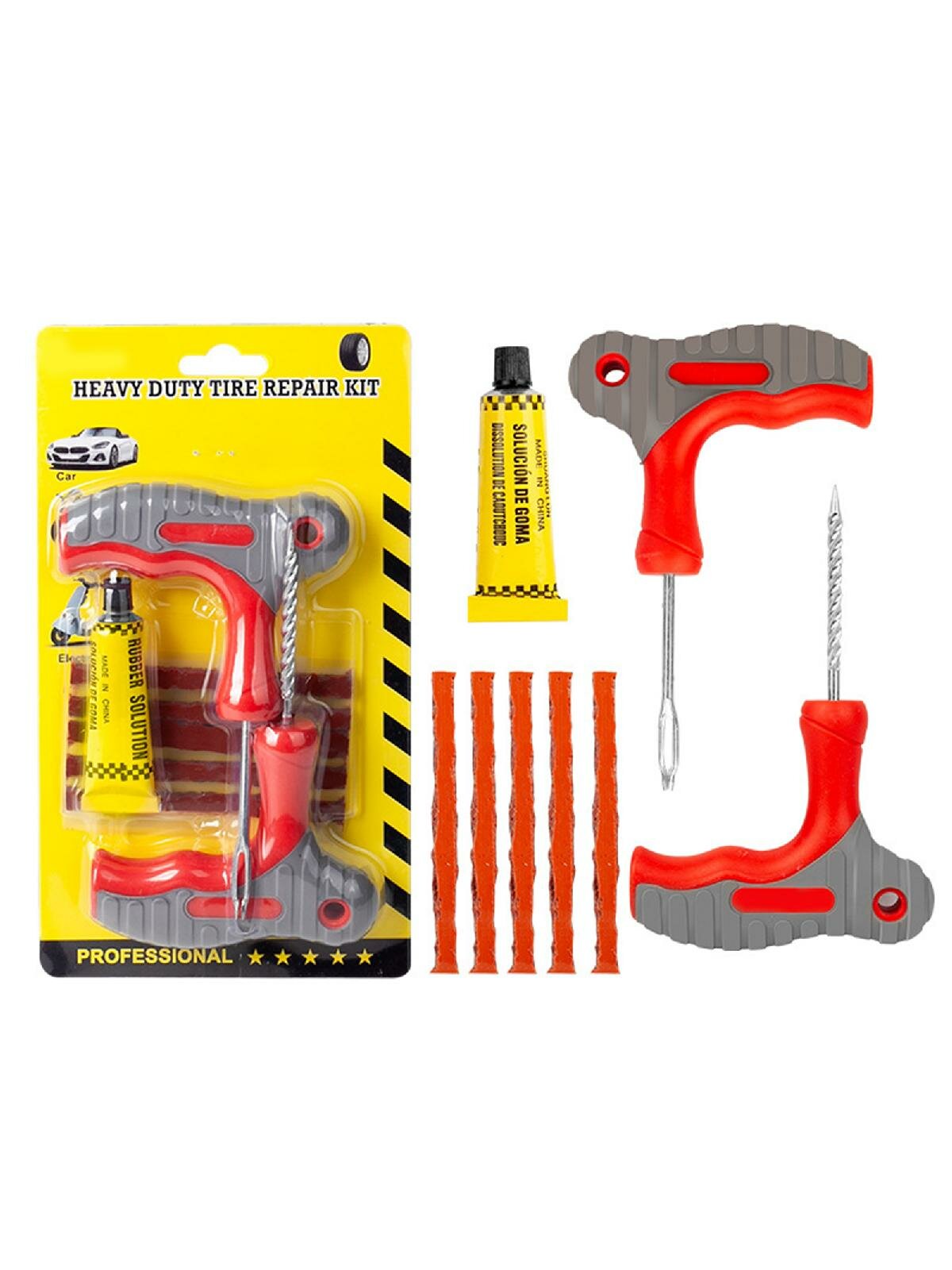 Простой ремонт Инструмент для ремонта проколов шин для автомобилей Комплект для ремонта шин мотоциклов