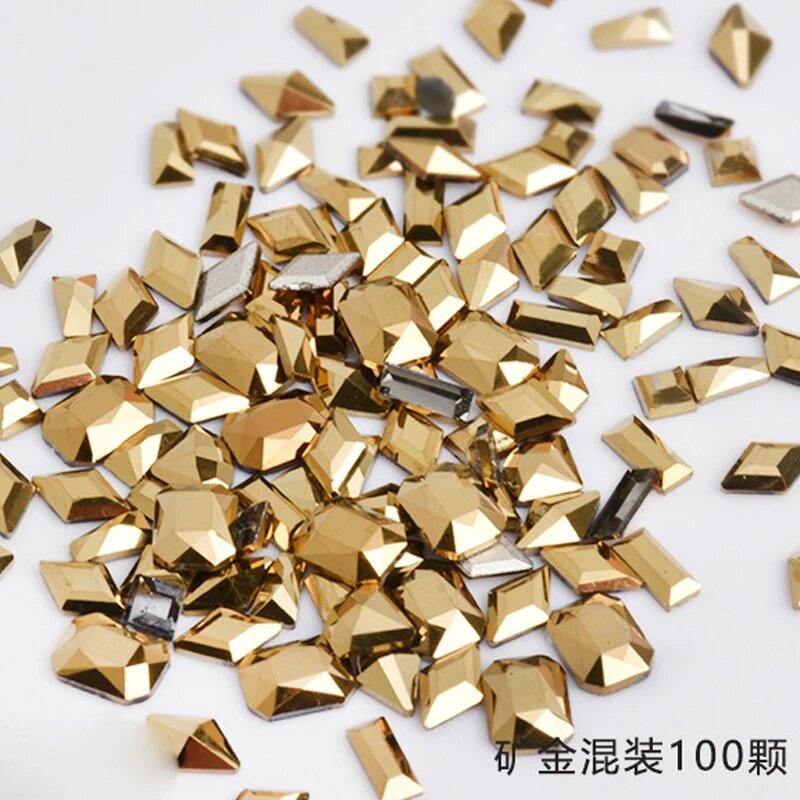 MAFANAILS 3D стразы для ногтей 100шт ZD025-Mix(100pcs)