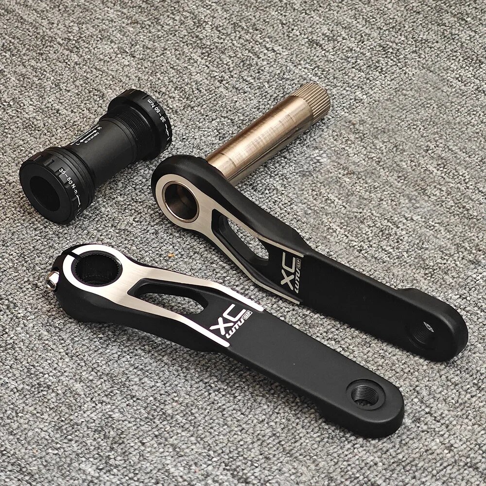 GOLDIX Шатуны для горных велосипедов матовый черный 170/175 мм 34/36/38T 175mm, Crank and BB