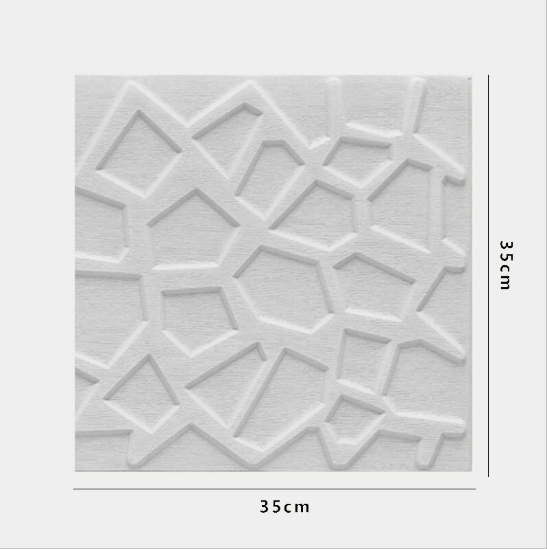 40 таблеток 3D Самоклеящиеся Стеновые Панели (Куб/Сетка) - 35см, Для Стен Спальни и Гостиной,35,40, белый,35