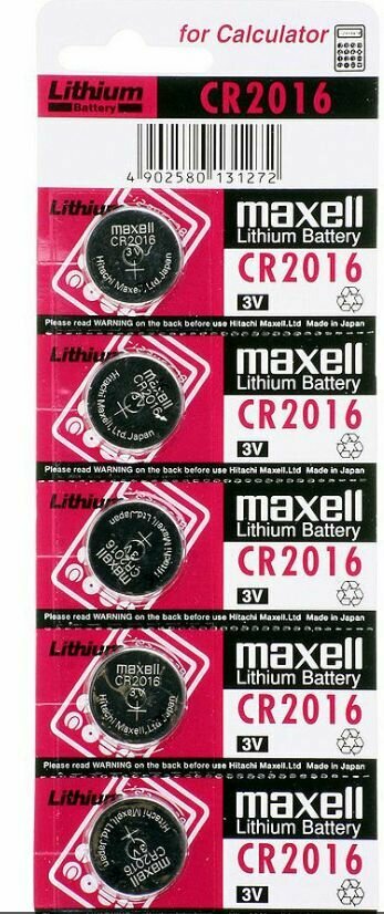 CR2016 батарейка литиевая