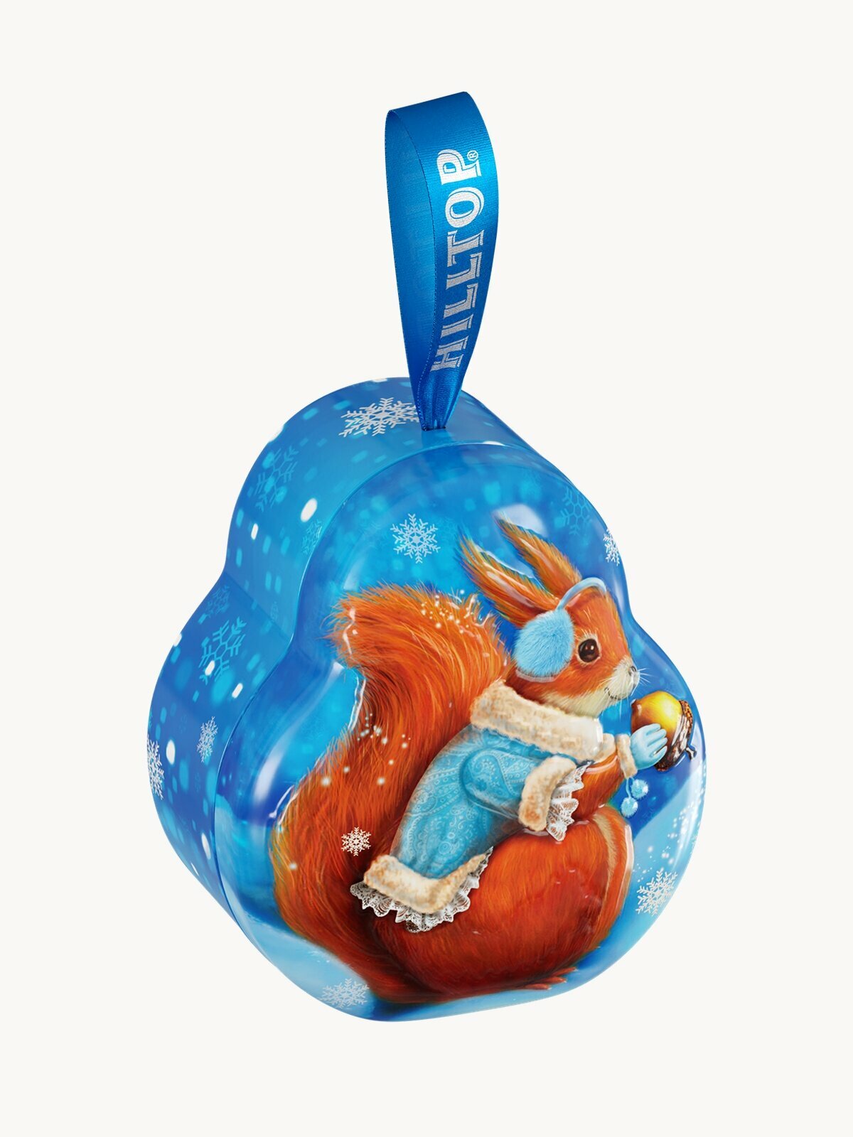 Hilltop Королевское золото Елочная игрушка в футляре Сказочная белочка, 50 г