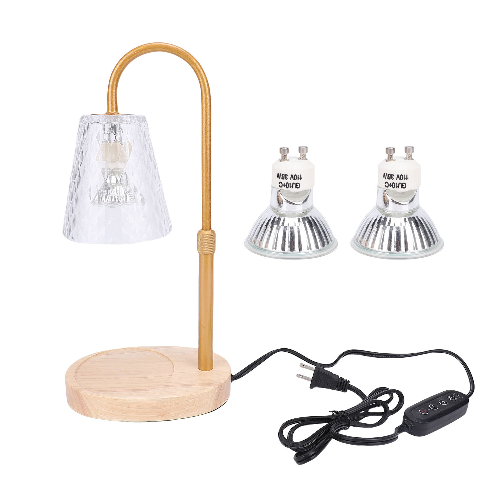 Candle Warmer Lamp with Timer Dimmable Wax Melt Warmer for Jar Candles with 2 Bulbs House Warming Present New Home Decor US Plug