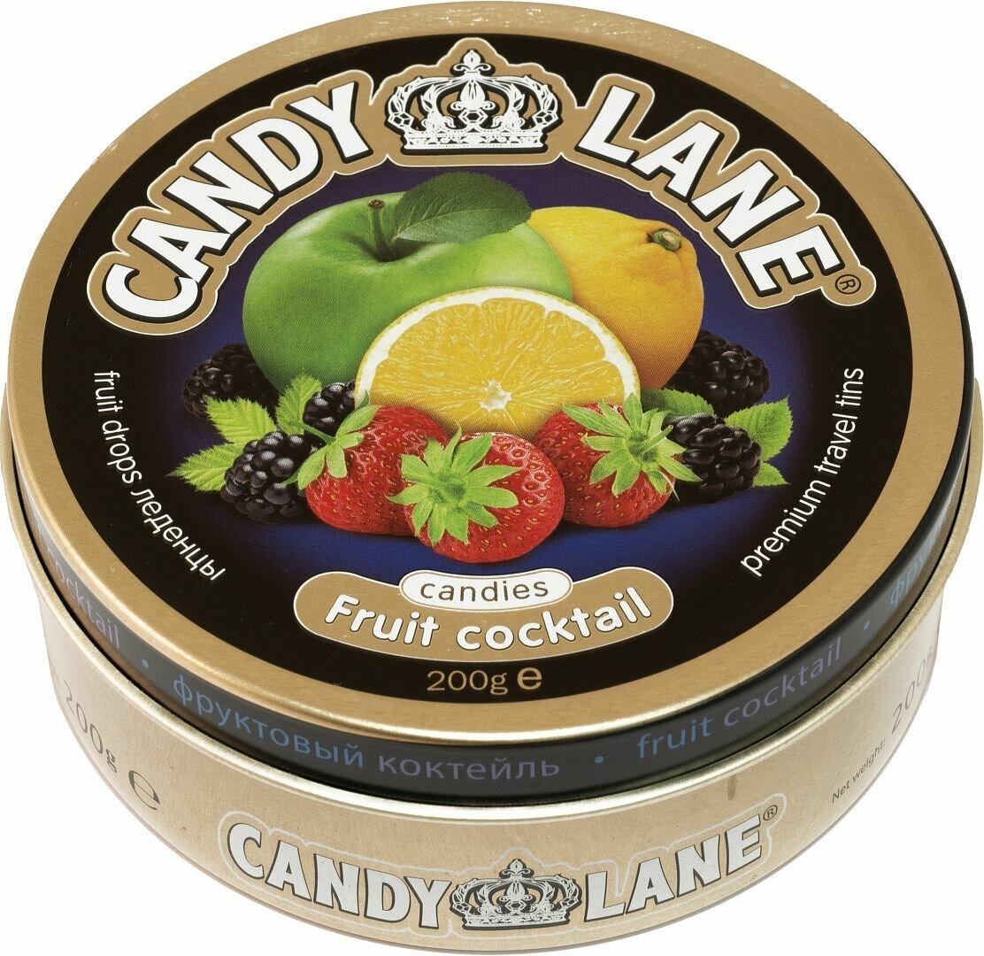 Леденцы Candy Lane Фруктовый коктейль, 200г x 10 упаковки