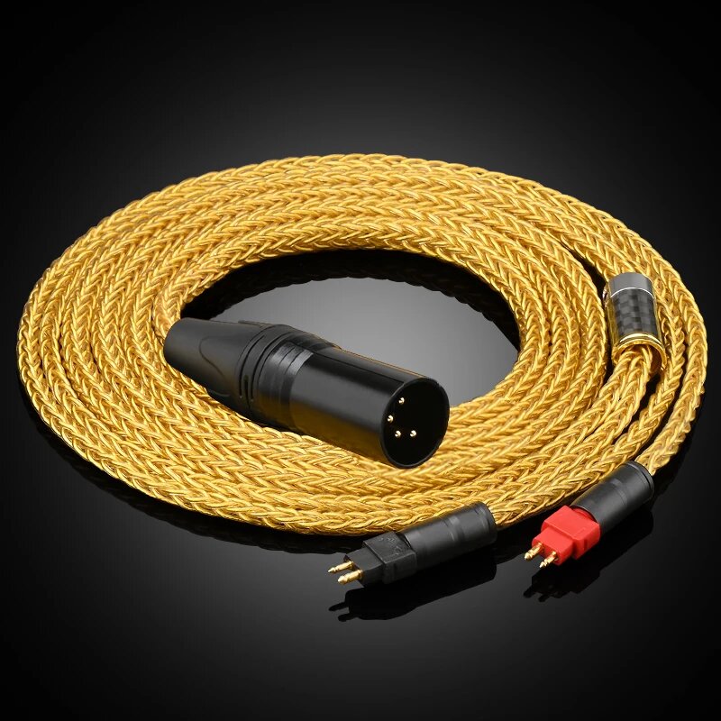 ATAUDIO 16-ядерный золотой кабель для наушников Sennheiser 4pin xlr male, 2 м