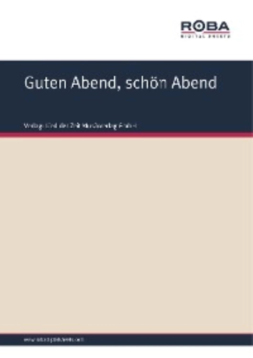 Guten Abend, schön Abend [Цифровая книга]