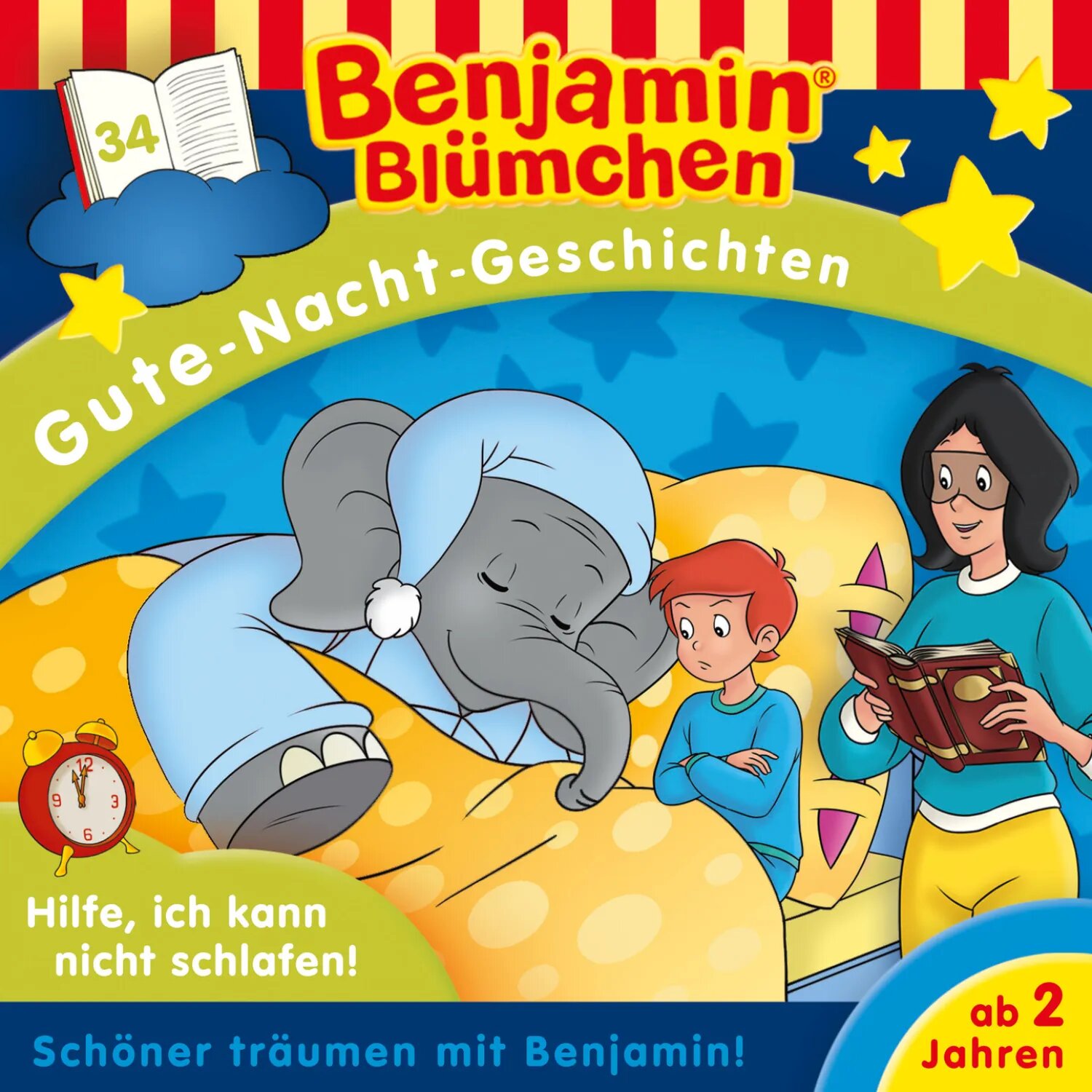 Benjamin Blümchen - Gute-Nacht-Geschichten, Folge 34: Hilfe, ich kann nicht schlafen! [Аудиокнига]