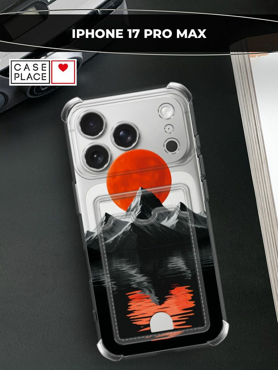Чехол на Apple iPhone 17 Pro Max (Айфон 17 Про Макс) с картой и принтом Черная гора 3