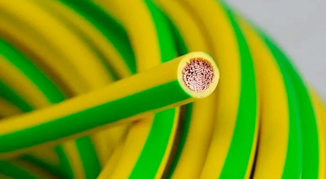 Кабель Дмитров-Кабель ПУГВ, установочный, одножильный, ГОСТ, гибкий, желто-зеленый, 100м