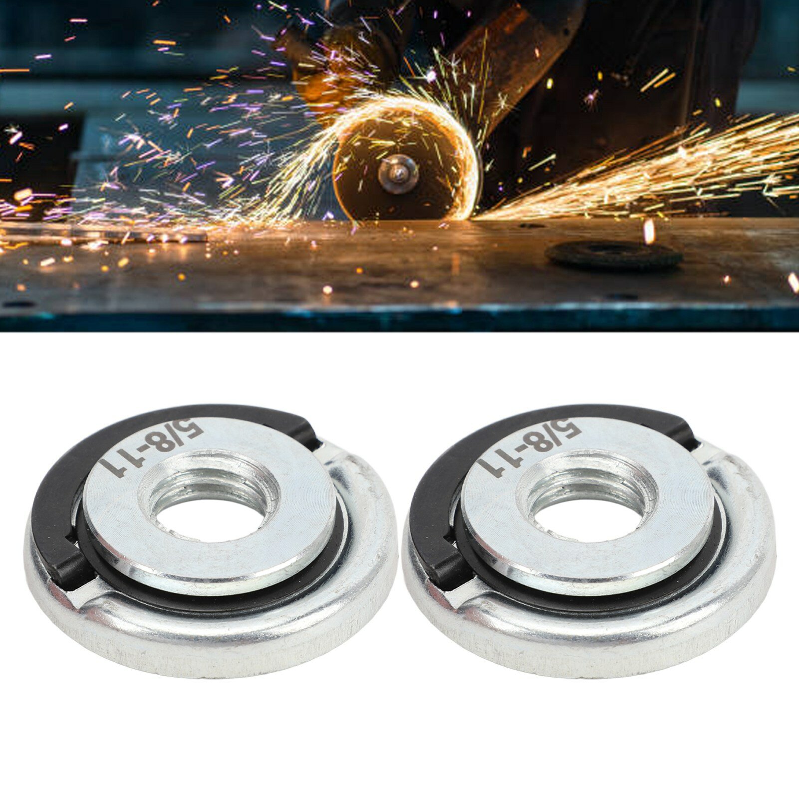 2 шт. 5/8 11 гайка шлифовальной машины быстросъемная фланцевая стопорная гайка для шлифовальной полировальной машины