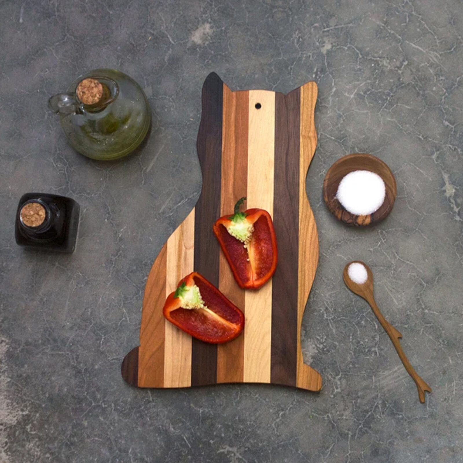 Разделочная доска в форме кошки, деревянная кухонная разделочная доска, милая сервировочная доска для сыра для подарка на новоселье, коричневая