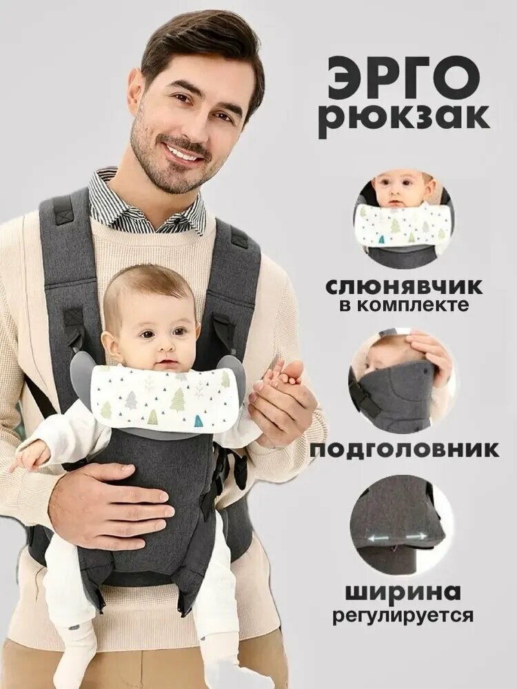 Эргорюкзак для новорожденных кенгуру переноска слинг