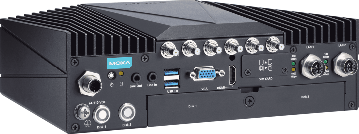 Микрокомпьютер MOXA V2406C-KL7-CT-T x86 Computers. Intel 7th i7-7600U. 2GbE,4COM,6DI/2DO, HDMI/VGA, mSATA