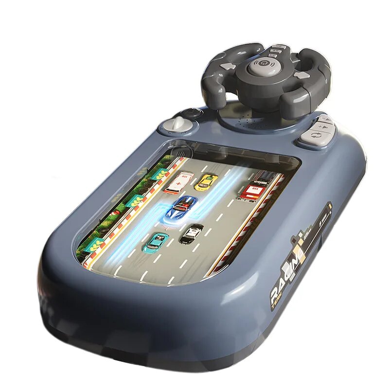 Новая гоночная машина, игра на колесах, детские гоночные игры на электромобиле с игрушками для вождения, Dodge, рулевое управление, обучающая игра для мальчиков и девочек, подарок