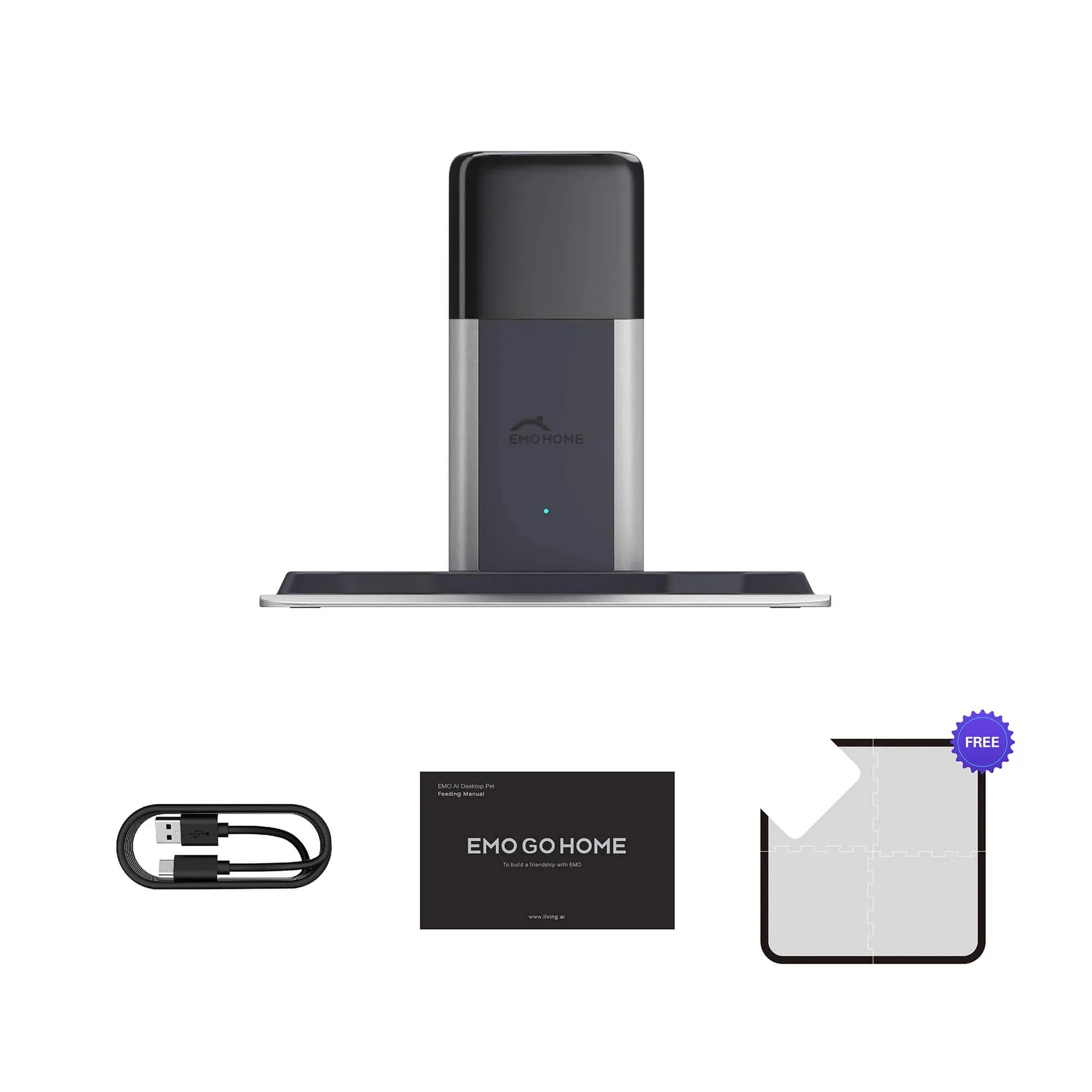 Оригинальные официальные аксессуары для зарядной базы EMO с зарядным кабелем, аксессуарами для роботов EMO (кроме роботов)