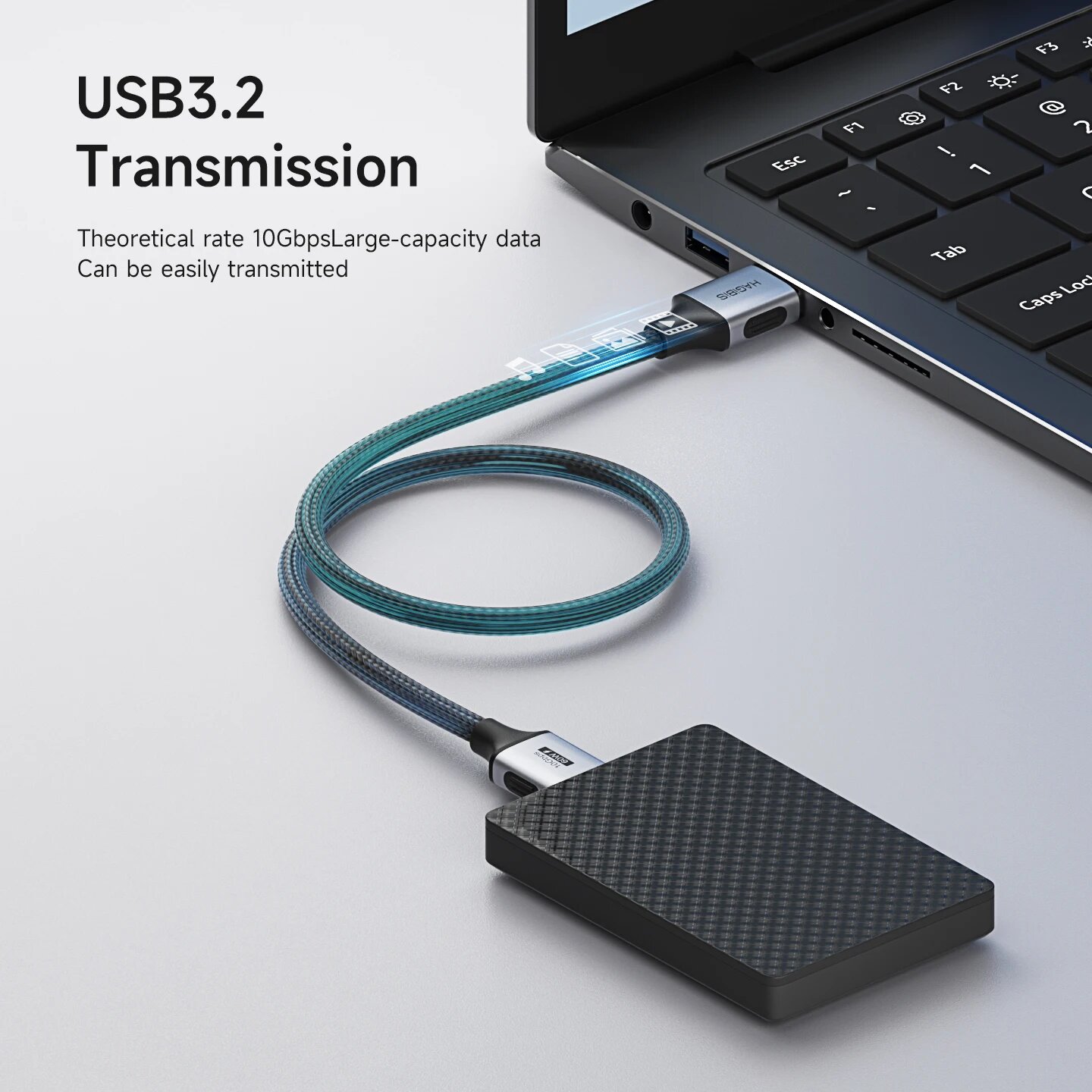 Hagibis USB 3.2 A-A кабель, 2 м — фото 1