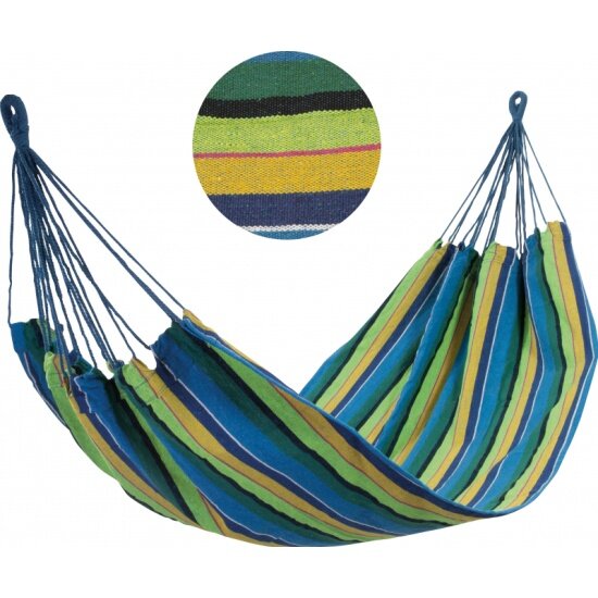 Гамак полотняный Ecos Ham-10 с сумкой для хранения и переноски. р-р 200х100 см