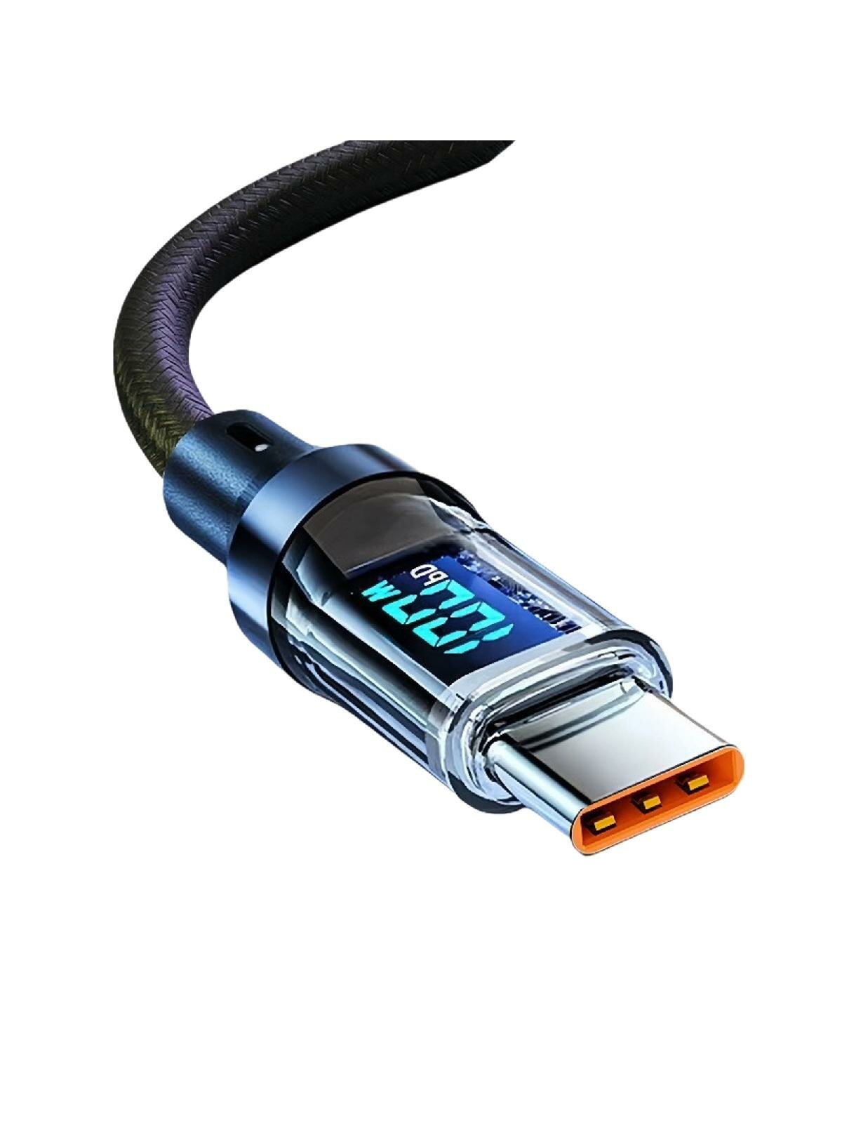 Цифровой дисплей 120 Вт Напряжения шнура быстрой зарядки Type C Кабель дисплея экрана