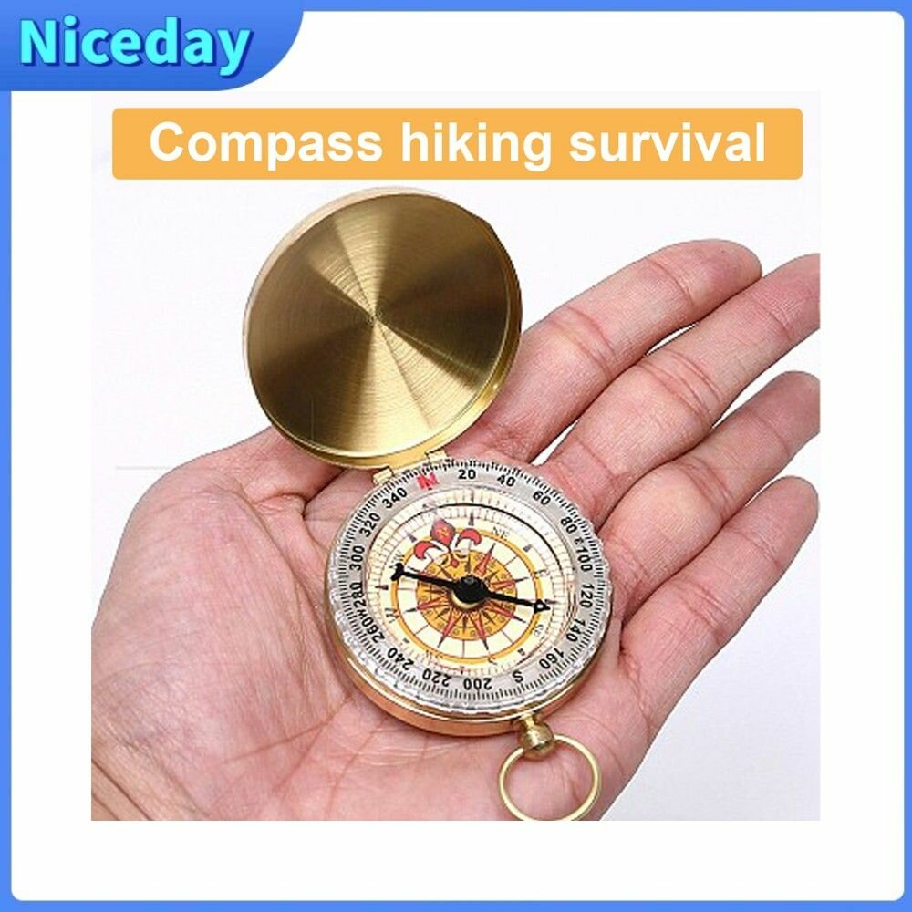 Портативные часы-компас, водонепроницаемые, для выживания