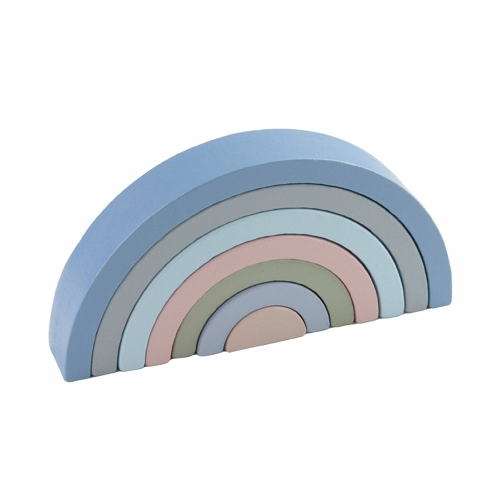 Радужные строительные блоки, арочная штабелируемая игрушка для развития мозга ребенка, яркая цветная настольная игра дошкольников