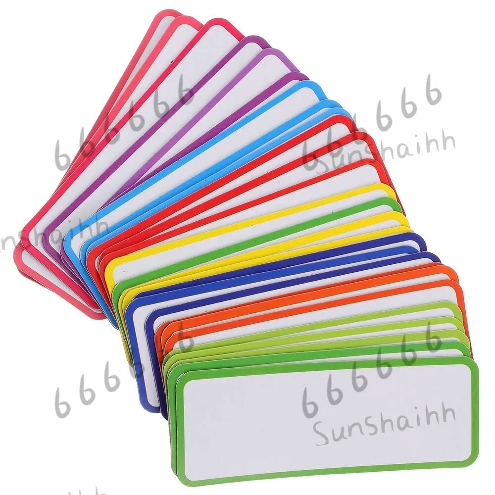 Написание И Стирание На Магнитных Наклейках Для Хранения 27 Штук 8.00X3.00X0.10Cmanan