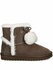 Ботинки LIU JO Faux-fur pompom boots, размер 37, brown