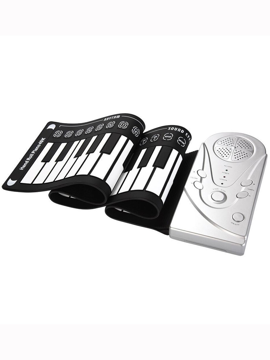 Портативная складная электронная клавиатура 49 стандартных клавиш Идеальный выбор для начинающих (детей)