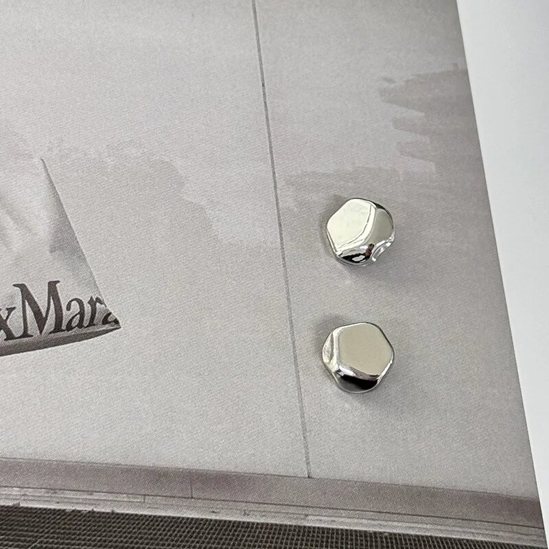 10 шт, 10 мм, гладкие золотистые пуговицы с металлическим хвостовиком неправильной формы для женской одежды, модные аксессуары на пуговицах неправильной формы