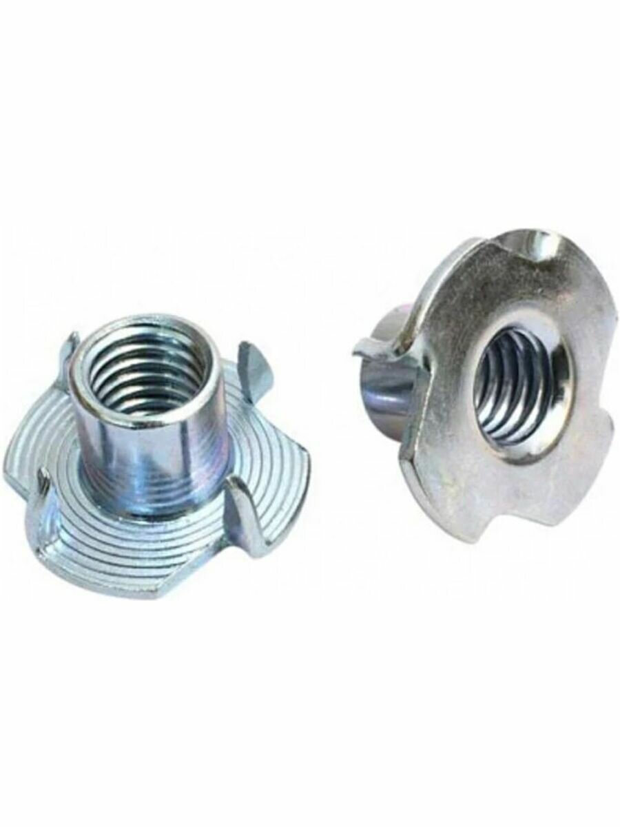 Мебельная забивная гайка Tech-Krep/Zitar оцинкованная М6 10 шт - пакет 108939