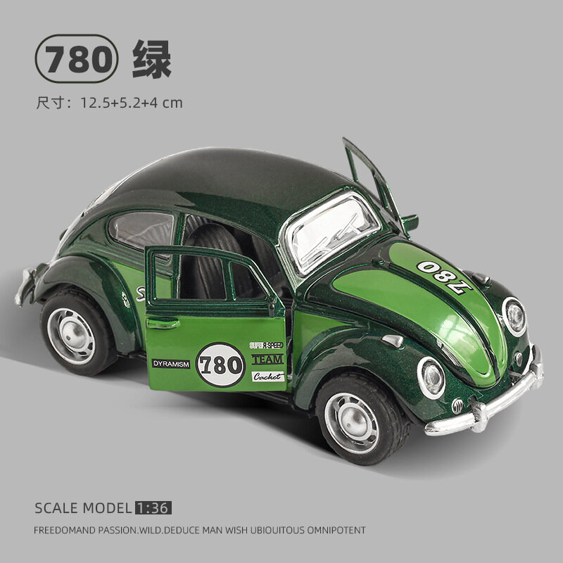 В коробке, модель автомобиля в стиле ретро, классика, винтаж, пикап, масштаб 1:32, из сплава, имитация детской игрушечной машинки.