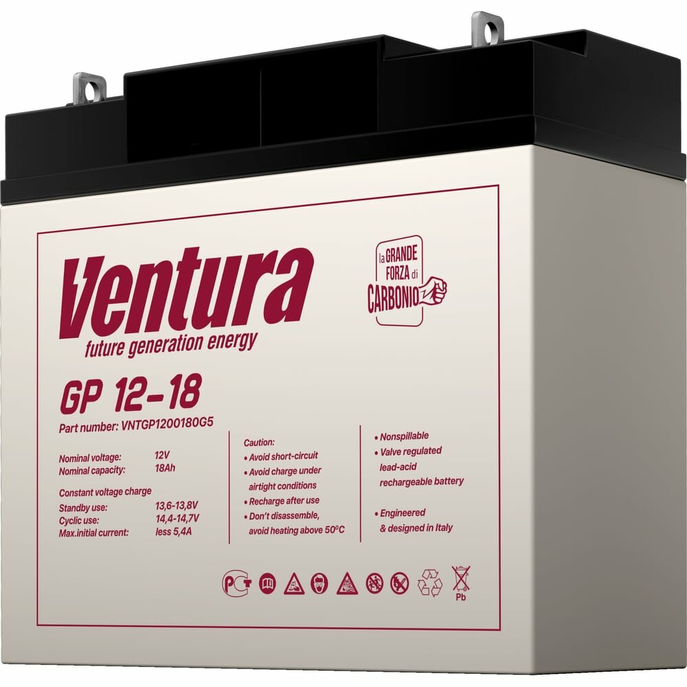 Батарея аккумуляторная (12 В; 18 Ач) Ventura GP 12-18