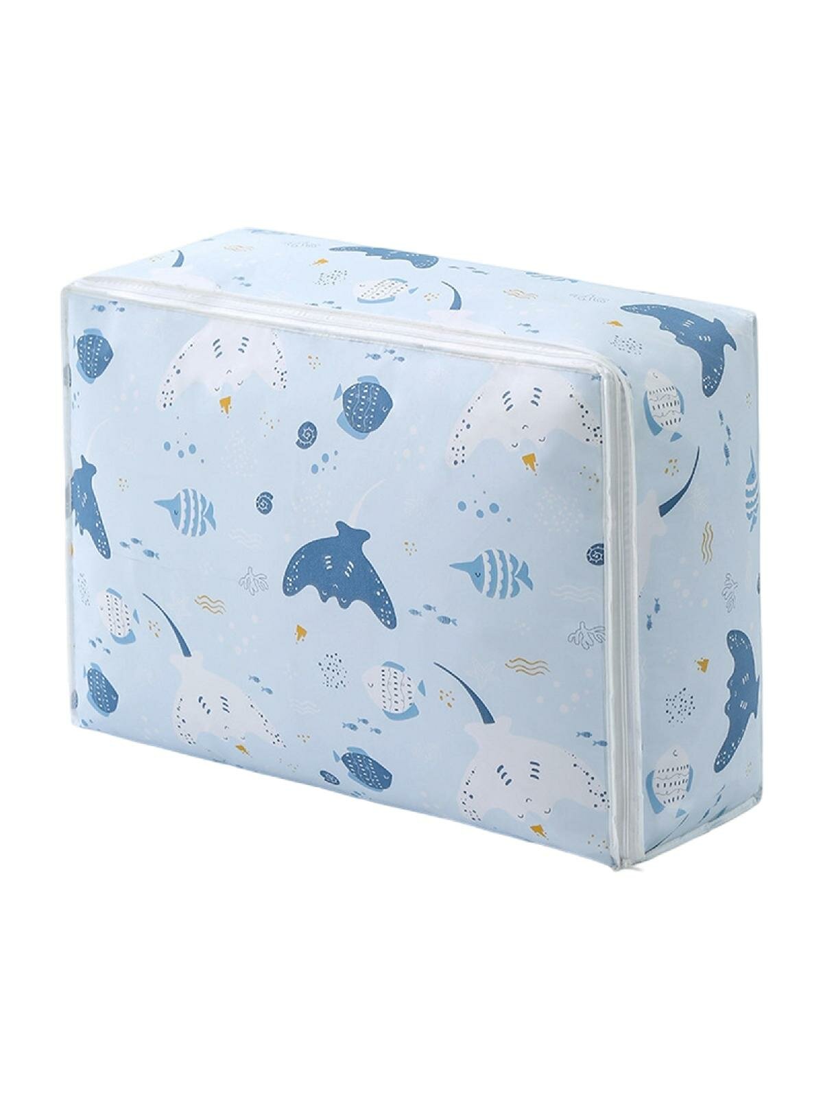 Сумка для хранения сезонного постельного белья PEVA, водонепроницаемый контейнер на молнии