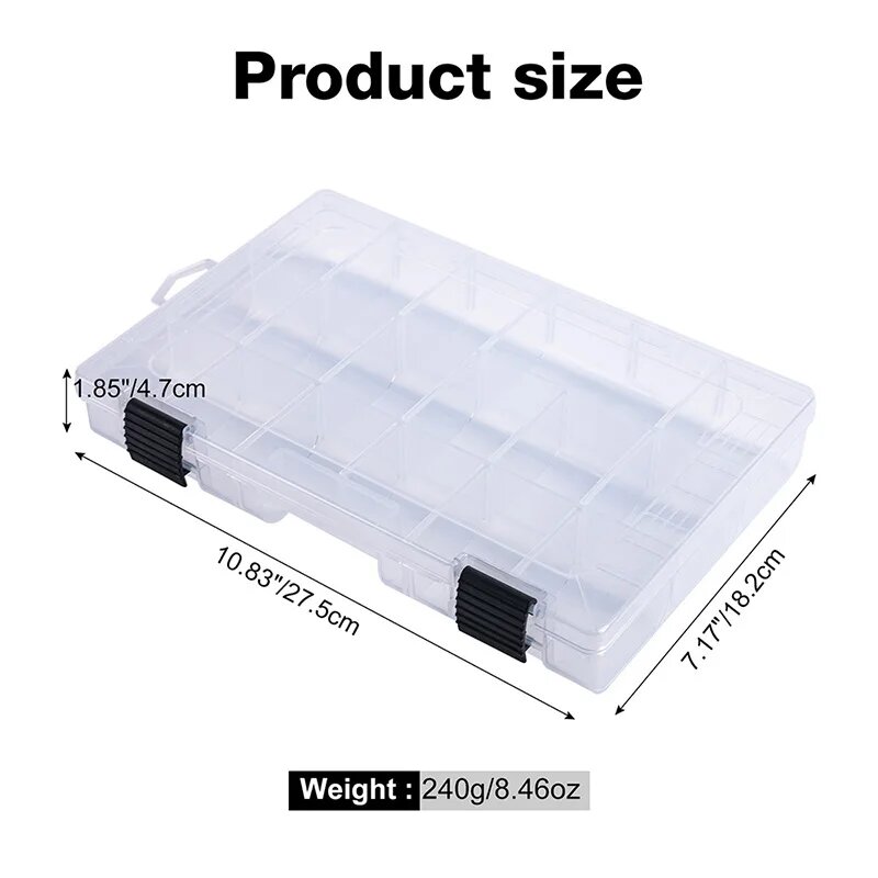 Goture Пластиковая коробка для снастей Белый, 27.5x18.2x4.7